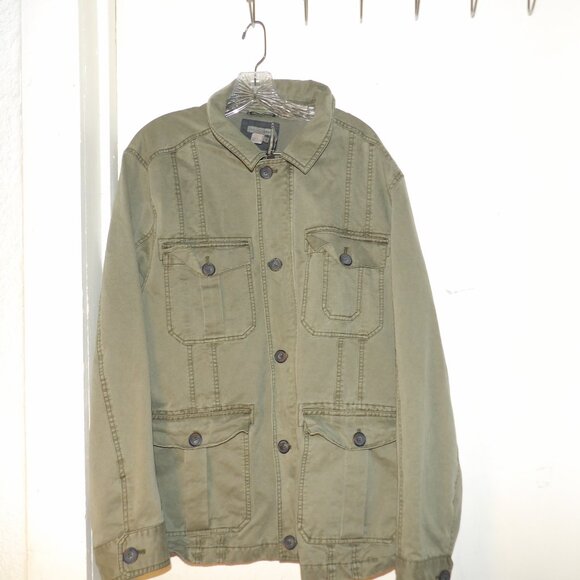 Carbon2Cobalt | Jackets & Coats | Carbon 2 Cobalt Army Green Cotton ...